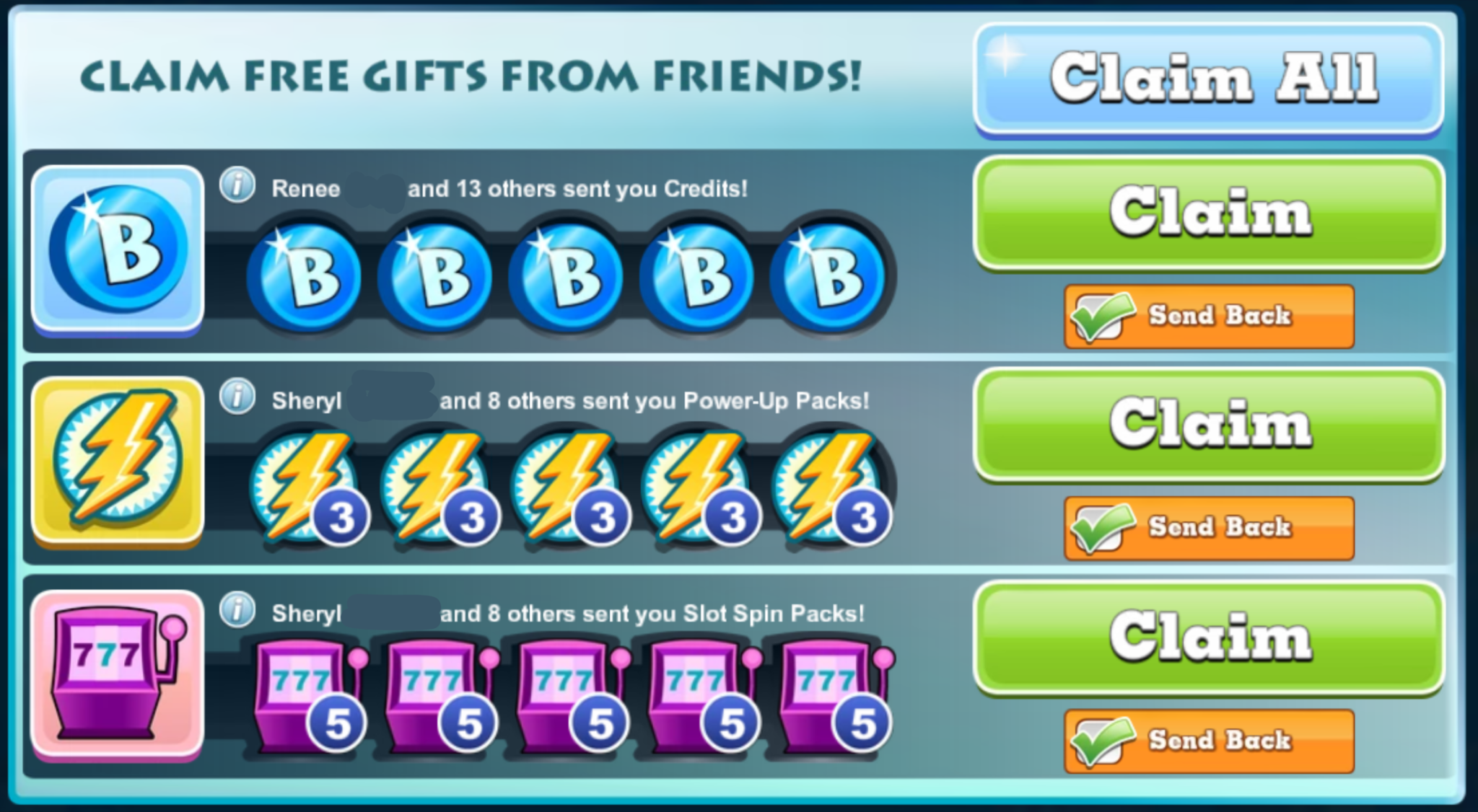 Gift Center - BingoBlitz