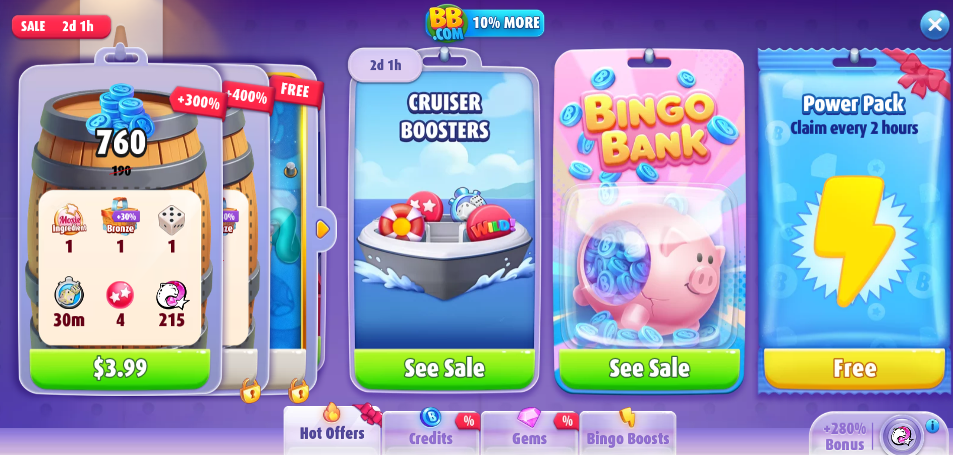Hot Offers - Bingo Store - BingoBlitz